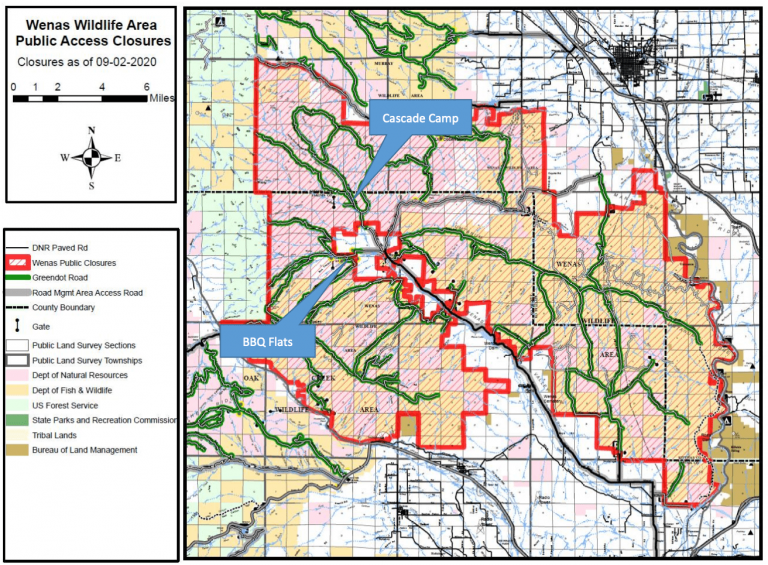 Wenas Wildlife Area Closing Due To Evans Canyon Fire