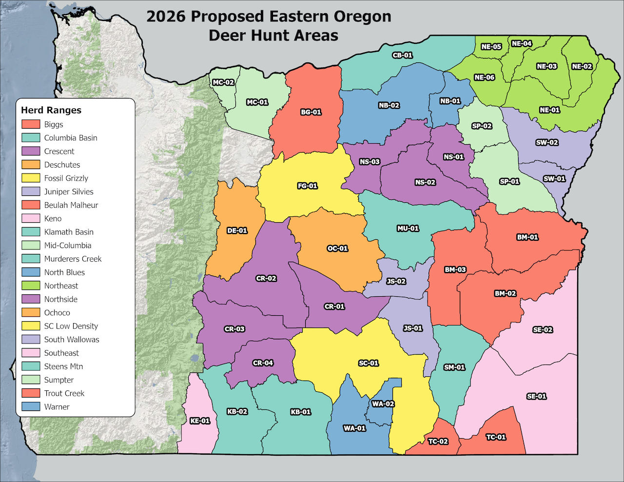 Heads Up On Potential Changes To Eastern Oregon Mule Deer Hunts Starting In 2026