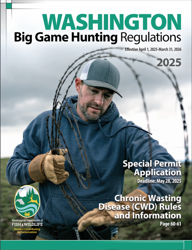 Washington 2025 Big Game Hunting Pamphlet Available